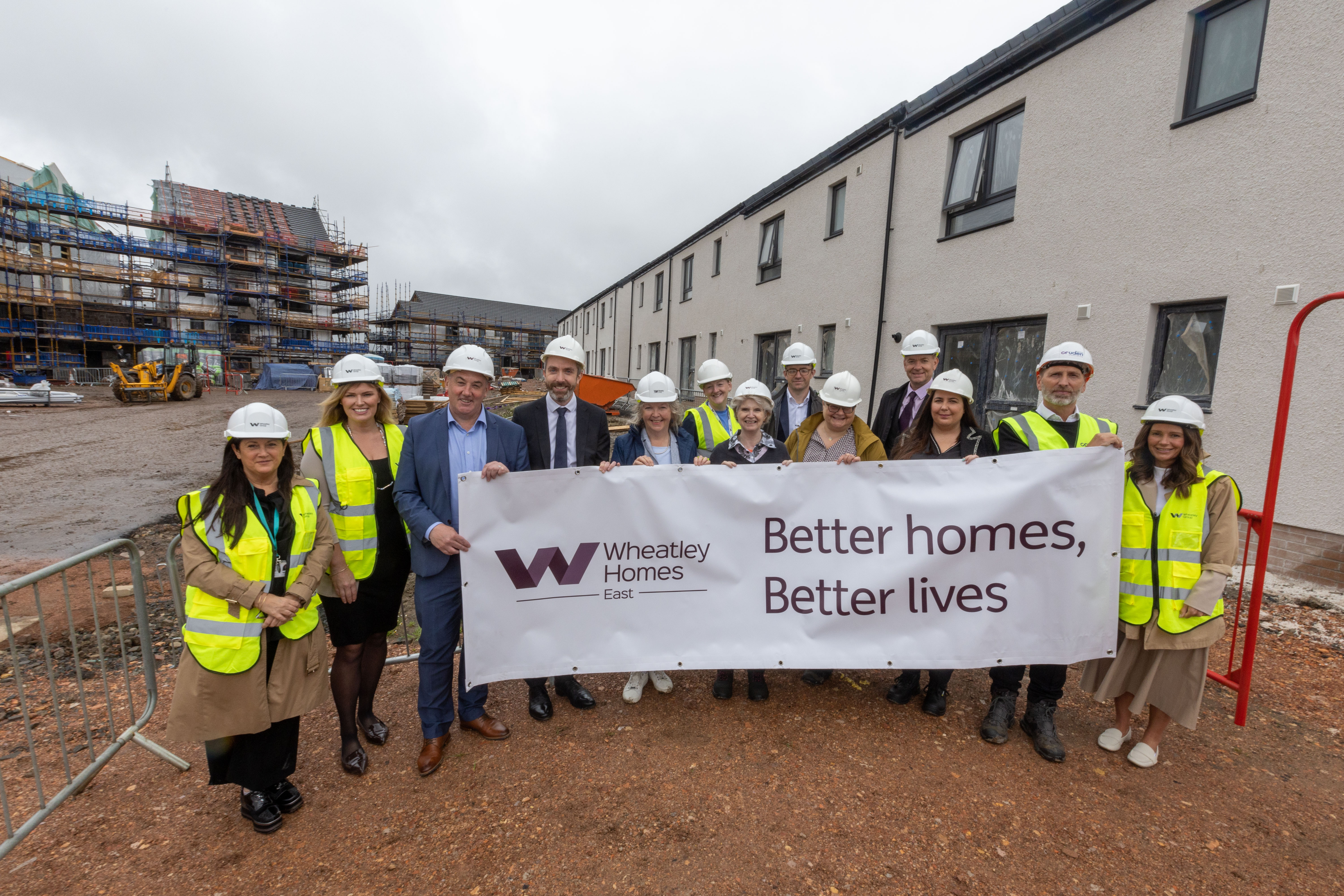 Housing Minister visits Wheatley Group’s largest development | Wheatley Care